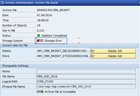 Archiving Problem With Content Repository Sap Community