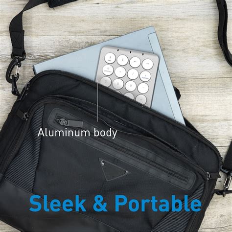 macally 22 round keys bluetooth wireless numeric keypad for mac with