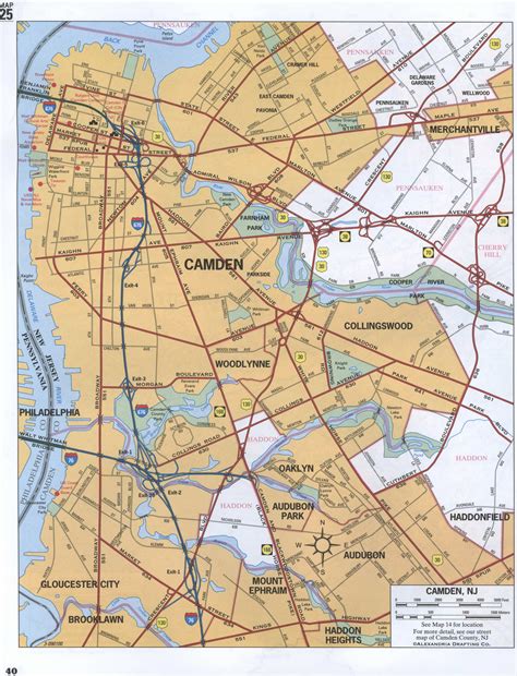 Map Of Camden County Nj