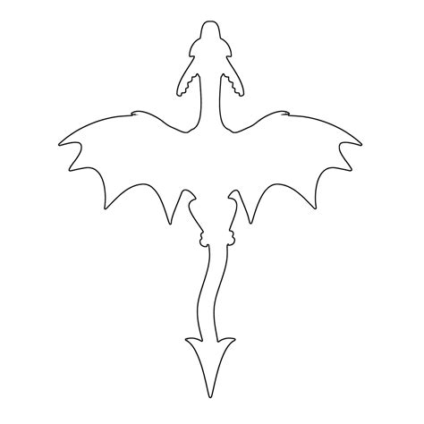 9 Dragon Outlines Dragon Shapes And Stencils Crafts