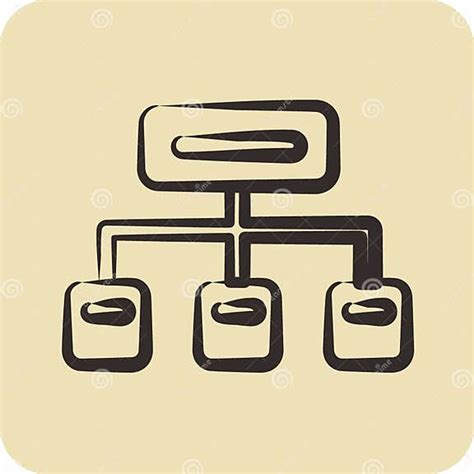 Icon Clustering Related To Machine Learning Symbol Hand Drawn Style Stock Illustration