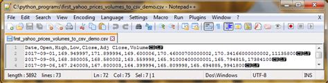 Historical Stock Prices And Volumes From Python To A Csv File Simple Talk