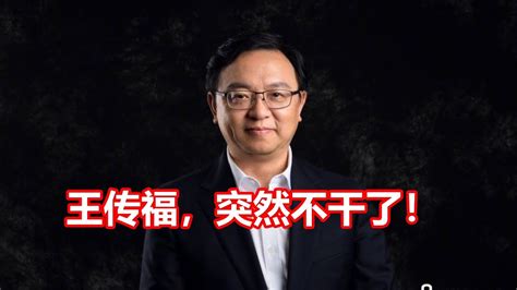 王传福，突然不干了！ Youtube