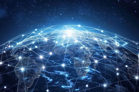 Global Digital Network Connection Concept Of Global Connectivity And Media Illustration Stock