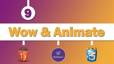 9 Design Template Wowjs Plugin And Animate Css Youtube