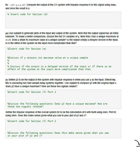 Solved Course Name Discrete Time Signal Please Just Chegg