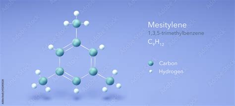 Mesitylene Molecular Structures 135 Trimethylbenzene 3d Model