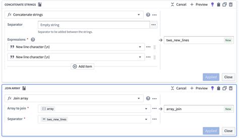 Pipeline Builder Join Array Multiple New Lines Ask The Community