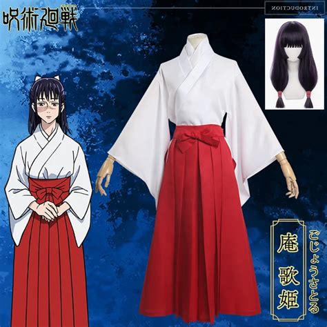 Jujutsu Kaisen Iori Utahime Cosplay Outfit Traditional Kimono Style