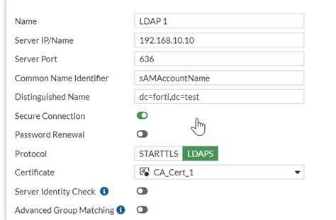Technical Tip Ldaps With Fortipam Using Microsoft Fortinet Community