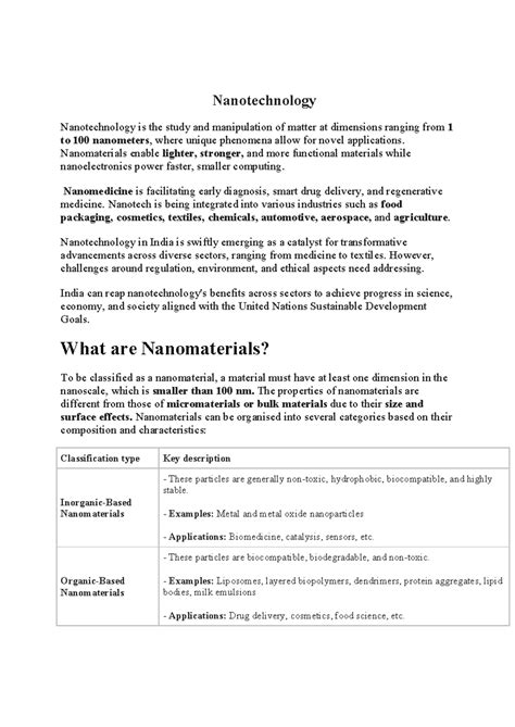 Nanotechnology And Applications Nanotechnology Nanotechnology Is The