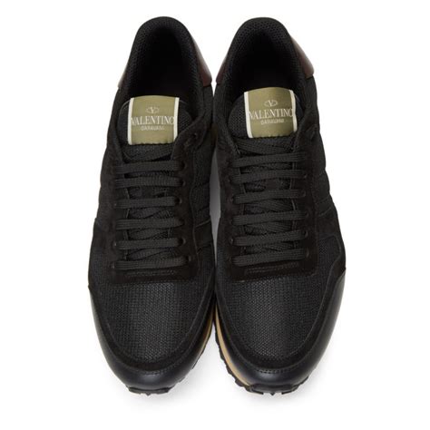 Valentino Black Valentino Garavani Rockrunner Sneakers Valentino Garavani