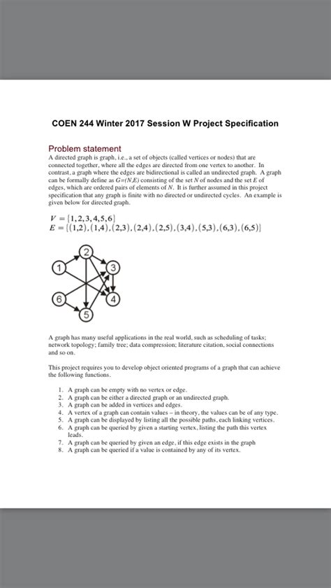 solved a directed graph is graph i e a set of objects