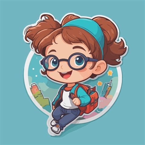 학교 만화 터 프리미엄 벡터