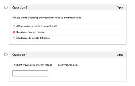 Solved Question 3 3 Pts Whats The Relationship Between Interference