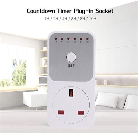 Smart Control Countdown Timer Switch Auto Shut Off Outlet Plug In Socket Uk Ebay Uk