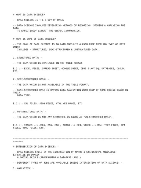 What Is Data Science Analytics Pdf Data Science Business Intelligence