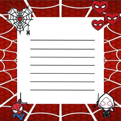 Cartas De Spiderman Para Mi Novio Plantillas