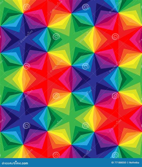 Seamless Polygonal Colorful Pattern Geometric Abstract Background Stock Vector Illustration