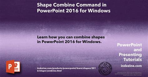 Shape Combine Command In Powerpoint 2016 For Windows