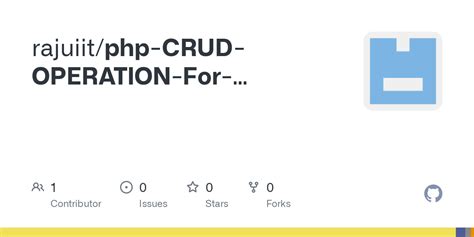 GitHub Rajuiit Php CRUD OPERATION For Babes