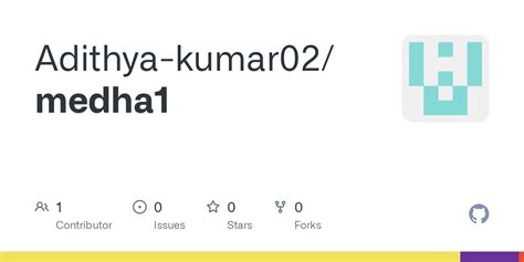 GitHub Adithya Kumar02 Medha1