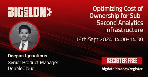 Deepan On Sub Second Analytics At Big Data Ldn Doublecloud Posted On
