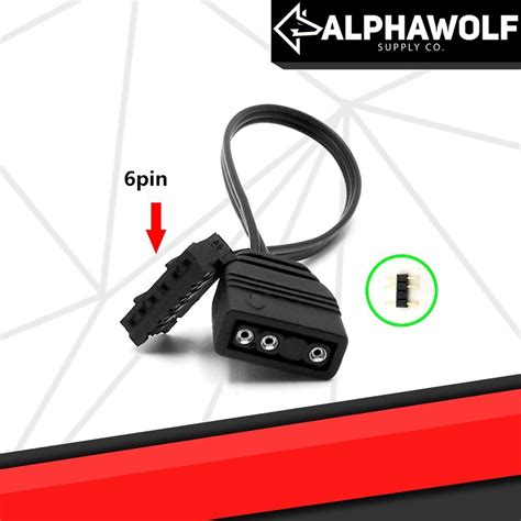 Rgb Sync Cable For Argb Fan Hub 5v Small 6pin To 3pin 4 1 Adapter