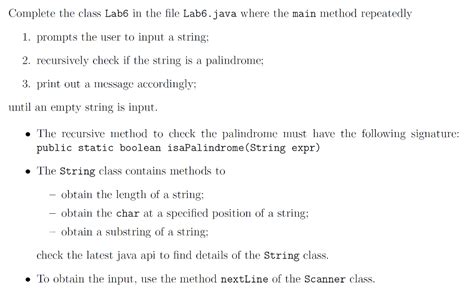 Solved Lab6 Complete The Recursive Method