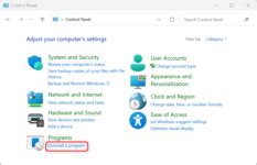 How To Access The Classic Add Or Remove Programs Experience In Windows