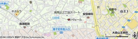 東京都大田区南馬込3丁目33の地図 住所一覧検索｜地図マピオン