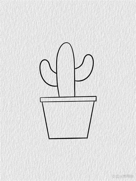 仙人掌简笔画沙漠怎么画简单（12张） 简笔画图片大全