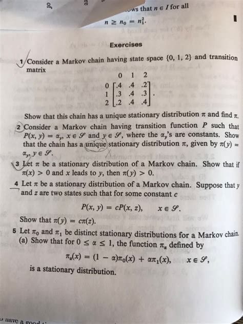 consider a markov chain having state space {0 1 2}