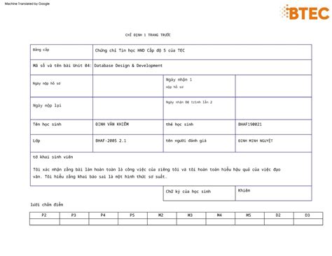 Asm2 1 Asm1 M Tên Học Sinh ChỈ ĐỊnh 1 Trang TrƯỚc Tôi Xác Nhận