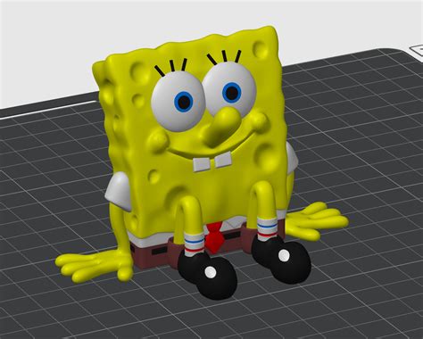 Colorized Spongebob For Bambu X1 With 2 Ams Units 6 Colors By Daniel Weinstock Download Free