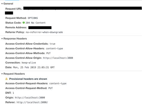 C Cors Request Being Rejected Despite Correct Headers Stack Overflow