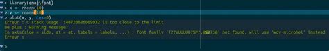 plot crash r session with library emojifont stack overflow