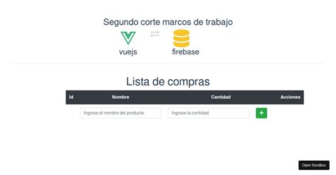 Vue Firebase Codesandbox
