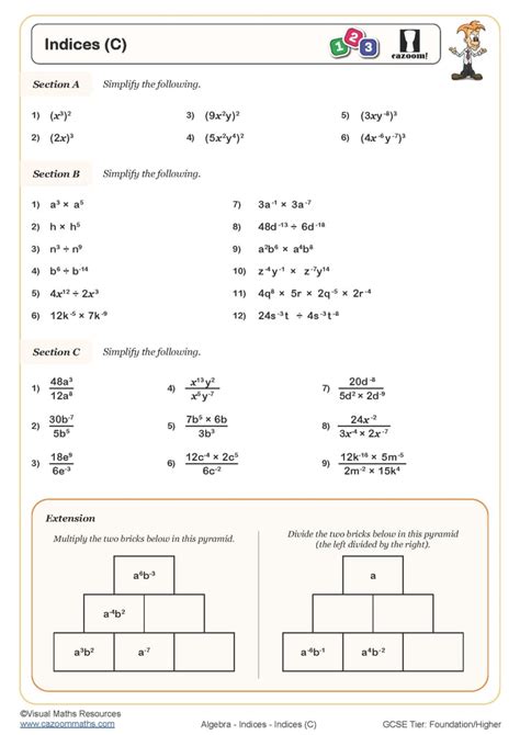 Indices Worksheet Maths Genie At Terry Camacho Blog