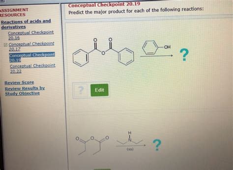 Solved Conceptual Checkpoint 20.19 Predict the major product | Chegg.com