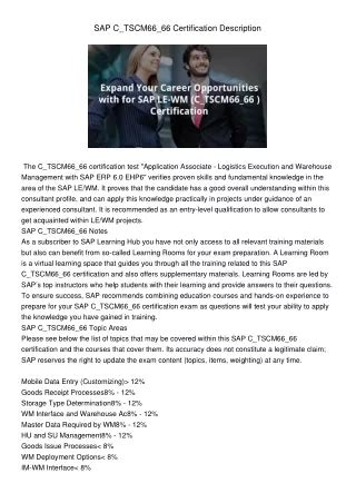 PPT SAP SRM C SRM 72 Certification Syllabus And Certification Questions PowerPoint