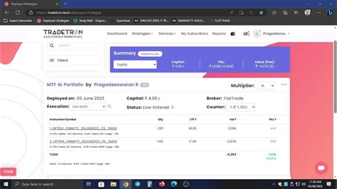 Algo Trading Tradetron Youtube
