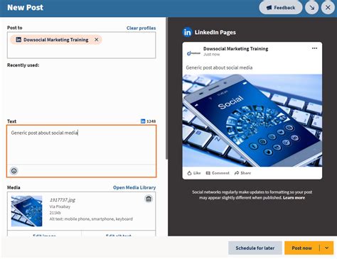 best linkedin scheduling tool for small businesses dowsocial
