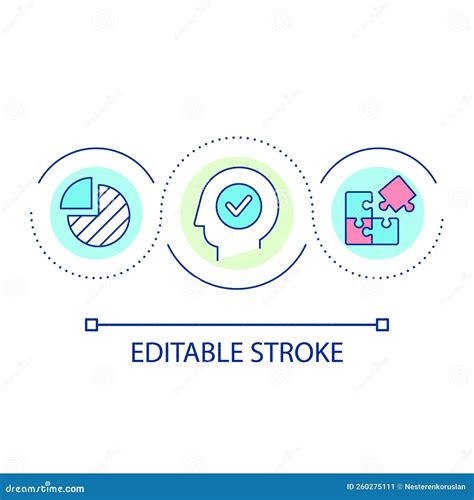Solve Problem Loop Concept Icon Stock Vector Illustration Of Line