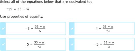 IXL Identify Equivalent Equations Th Grade Math