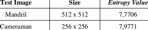 entropy and correlation download table