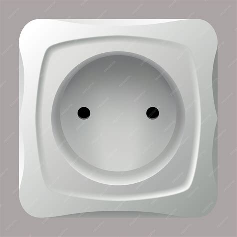 Premium Vector Realistic Socket Icon Interior Wall Outlets Or Electric Connector Power