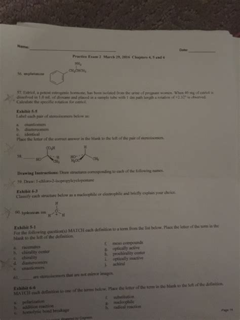 Solved Draw Structures Corresponding To Each Of The