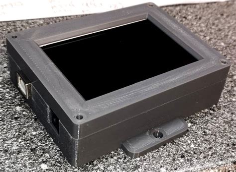 Arduino Case With Mounting Flaps And Lid 3 5 Display 3d Model