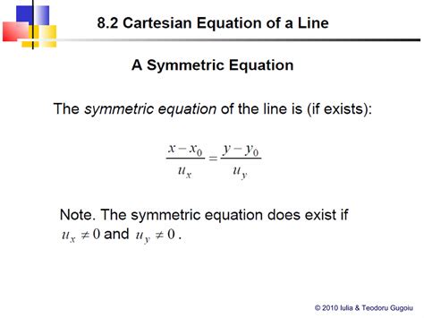 2 Cartesian Equation Of A Line Ppt
